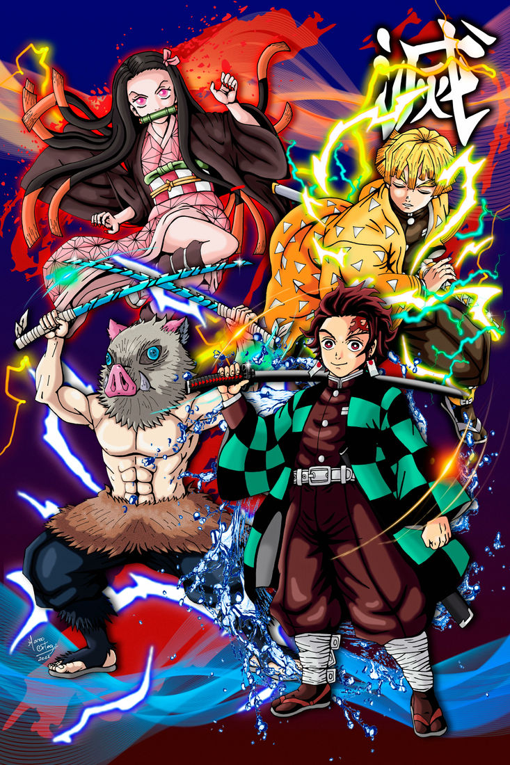 Dibujo Digital - Demon Slayer, Marco Ortega - Artelista