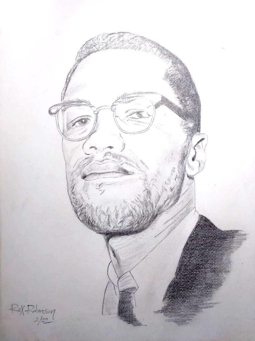 Malcolm X, Guillermo de la Fuente aka Rex Robinson - Artelista
