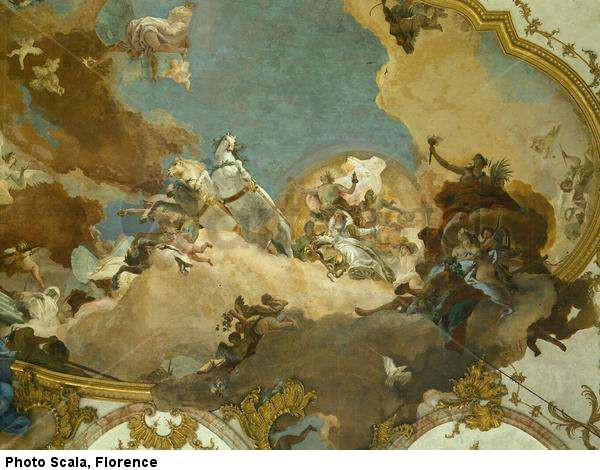 Apollo Bringing Barbarossa His Bride Beatrice of Burgundy, Giambattista ...