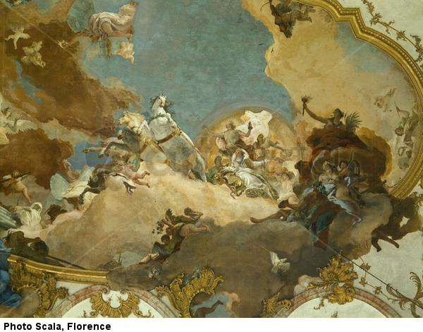 Apollo Bringing Barbarossa His Bride Beatrice of Burgundy, Giambattista ...