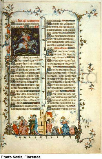 Belleville Breviary MS. Lat. 10483 f. 31, Jean Pucelle - Artelista