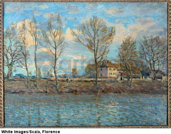 The island of the great plate; Neuilly sur Seine. 1873., Alfred Sisley - Artelista