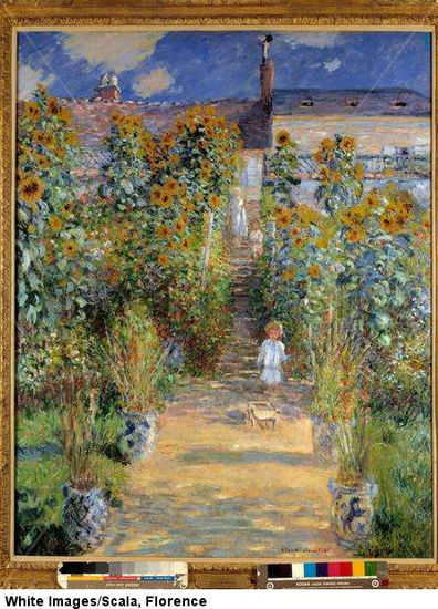 The artist's garden in Vetheuil. 1880, Claude Monet - Artelista